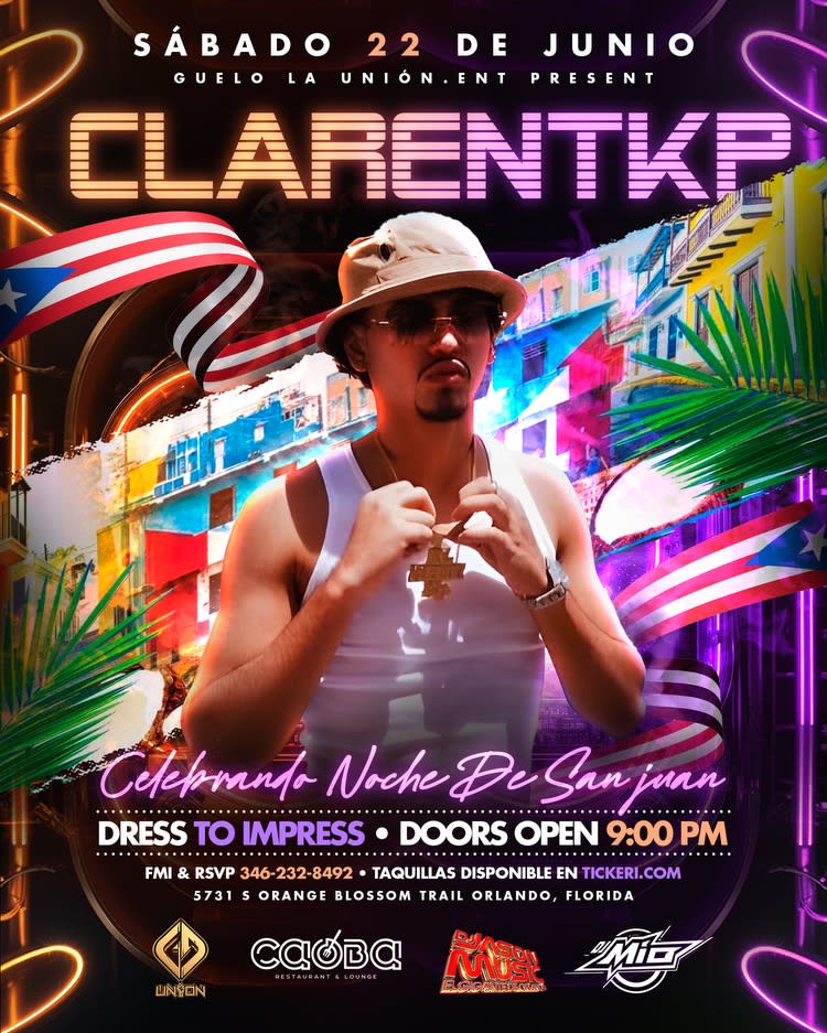 ClarentKP En Vivo - Party Exclusivo Celebrando la noche de San Juan ...