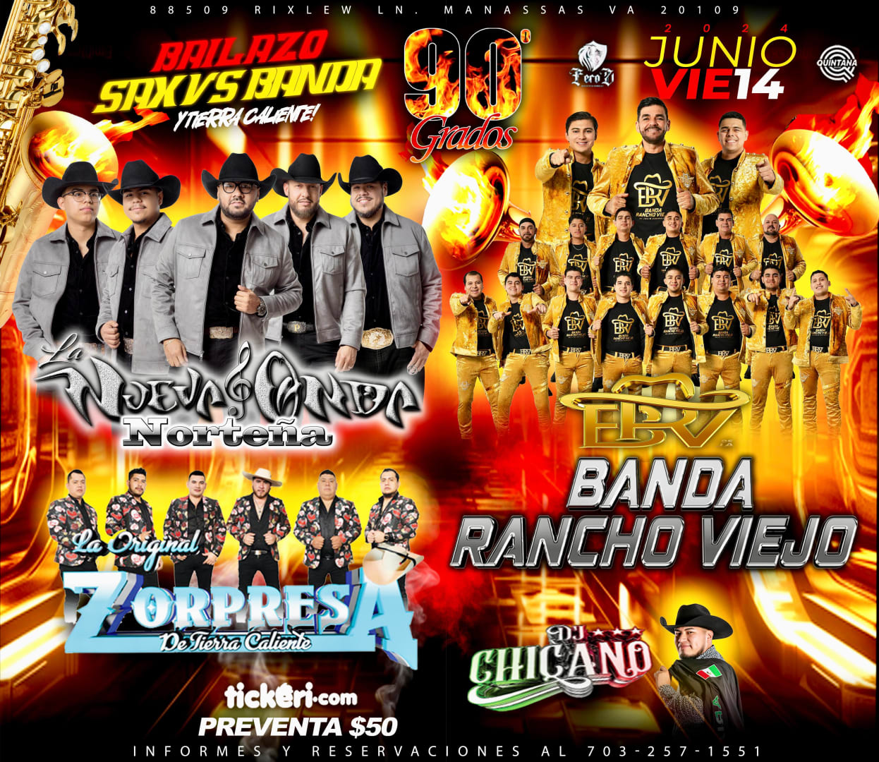 SAX VS BANDA EN 90 GRADOS: LA NUEVA ONDA NORTEÑA, EBV, BANDA RANCHO ...