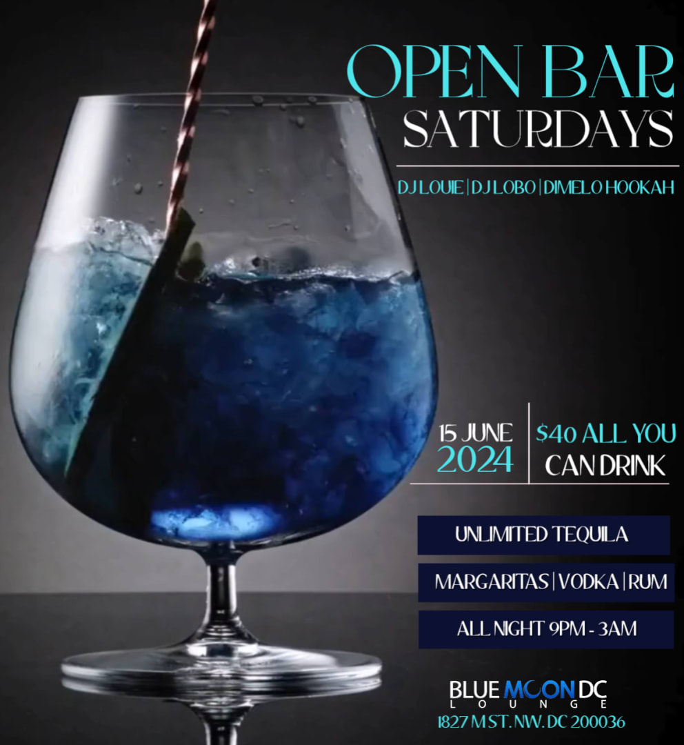 OPEN BAR SATURDAYS @ BLUE MOON DC LOUNGE Tickets | Boletos - BLUE MOON ...