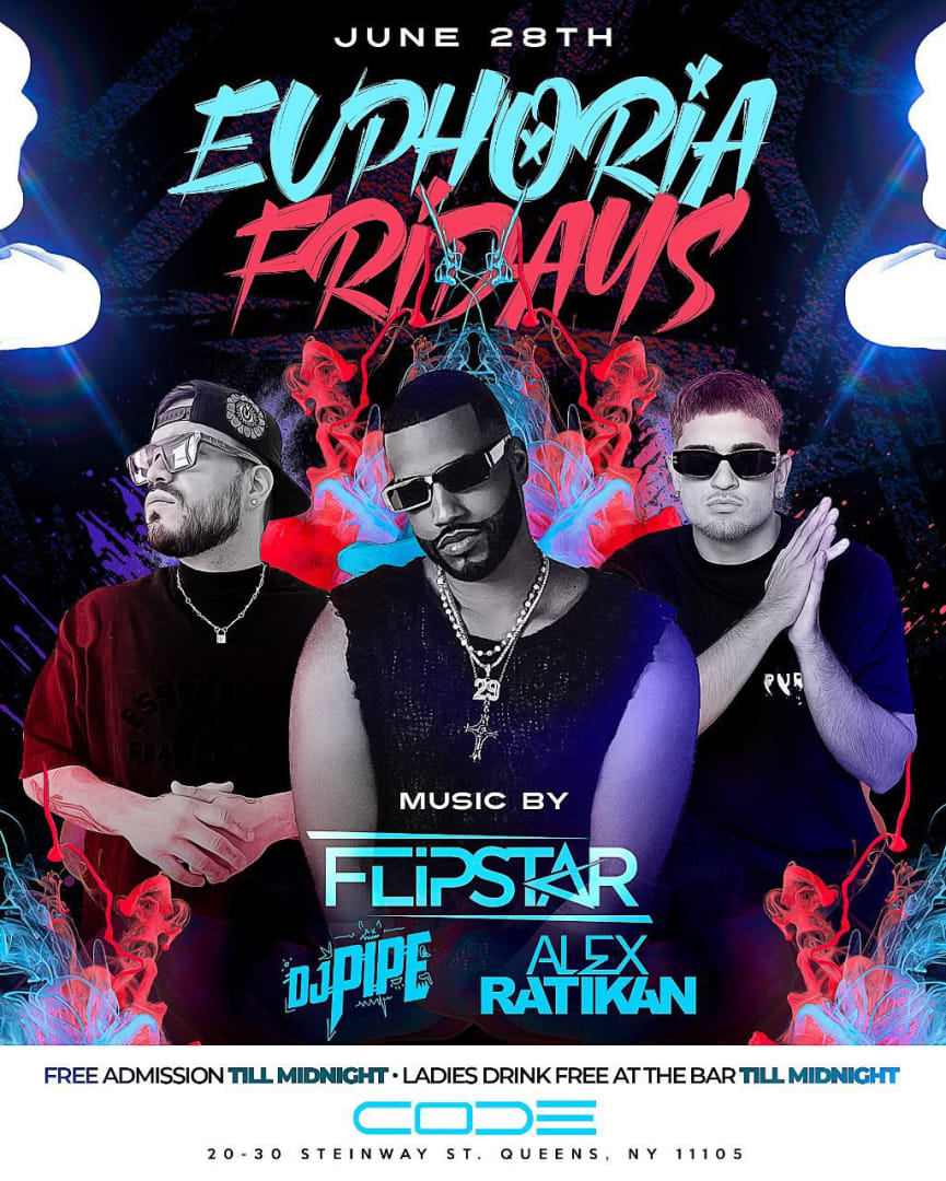 Euphoria Fridays At Code Astoria Tickets | Boletos - Code Astoria ...