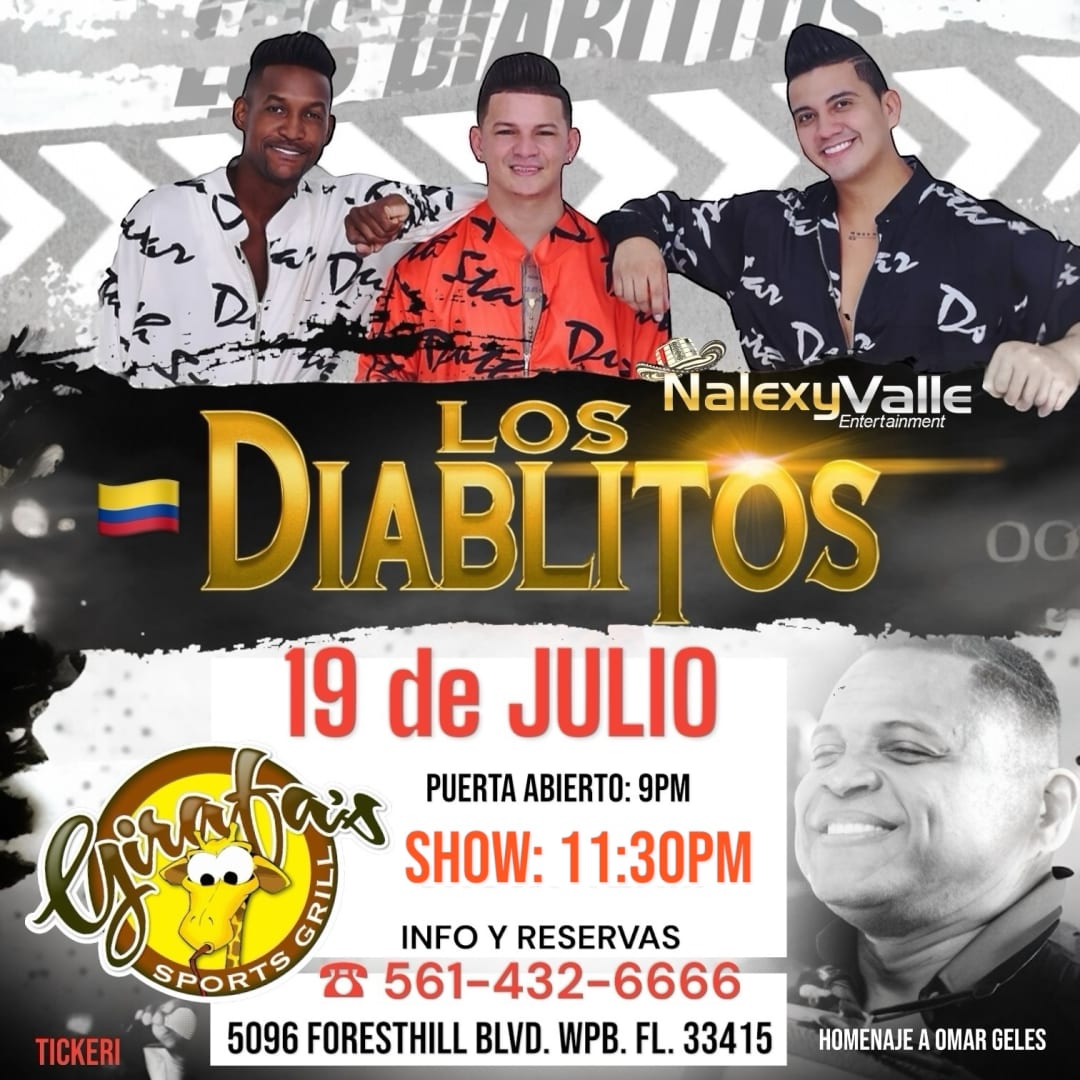 Los DIABLITOS del VALLENATO en CONCIERTO en WEST PALM BEACH Tickets ...