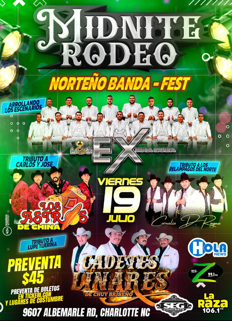 Norteño Fest con Los EX de la banda, Cadetes de Linares de Chuy Briseño ...