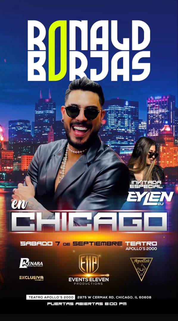 RONALD BORJAS Tickets | Boletos - APOLLO 2000, Chicago | 2024-09-07 ...