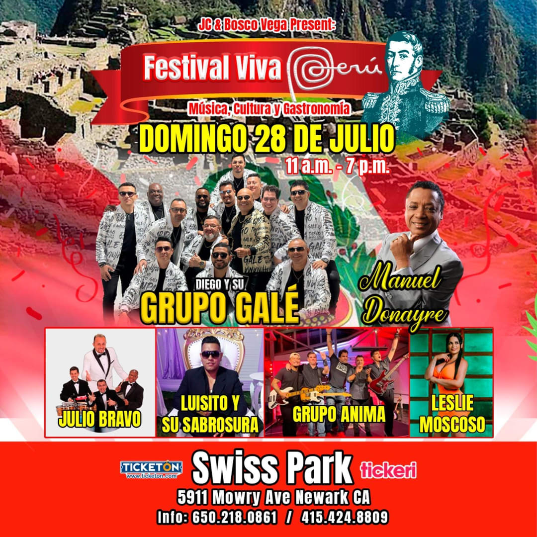 FESTIVAL VIVA EL PERU ! in Newark - Tickets 2024-07-28 | Swiss Park