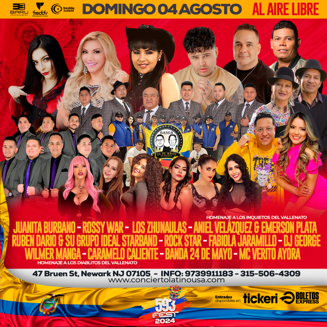 593 FEST | ANIEL VELAZQUEZ, STAR BAND, JUANITA BURBANO, BANDA SHOW 24 ...