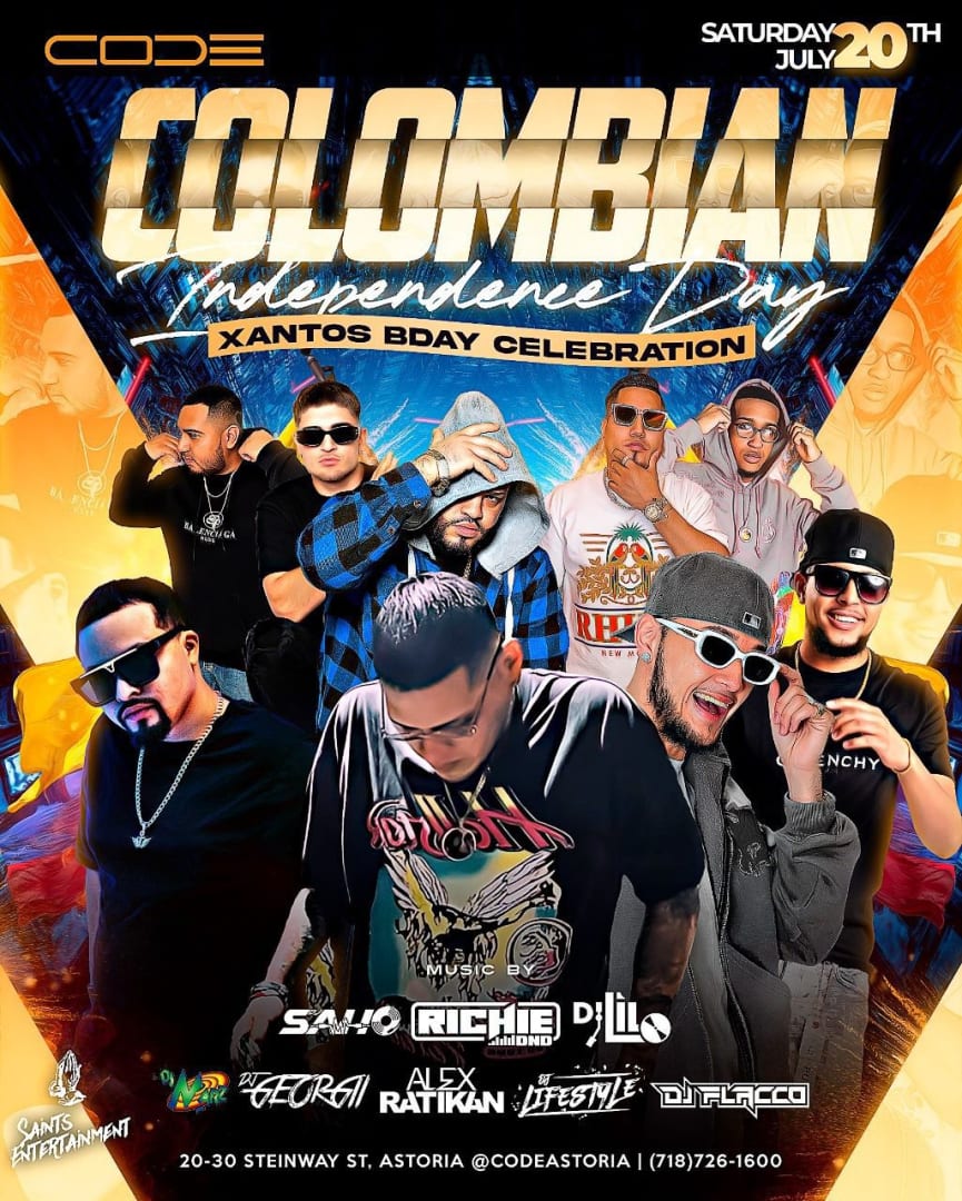 International Saturdays Colombian Independence Day At Code Astoria ...