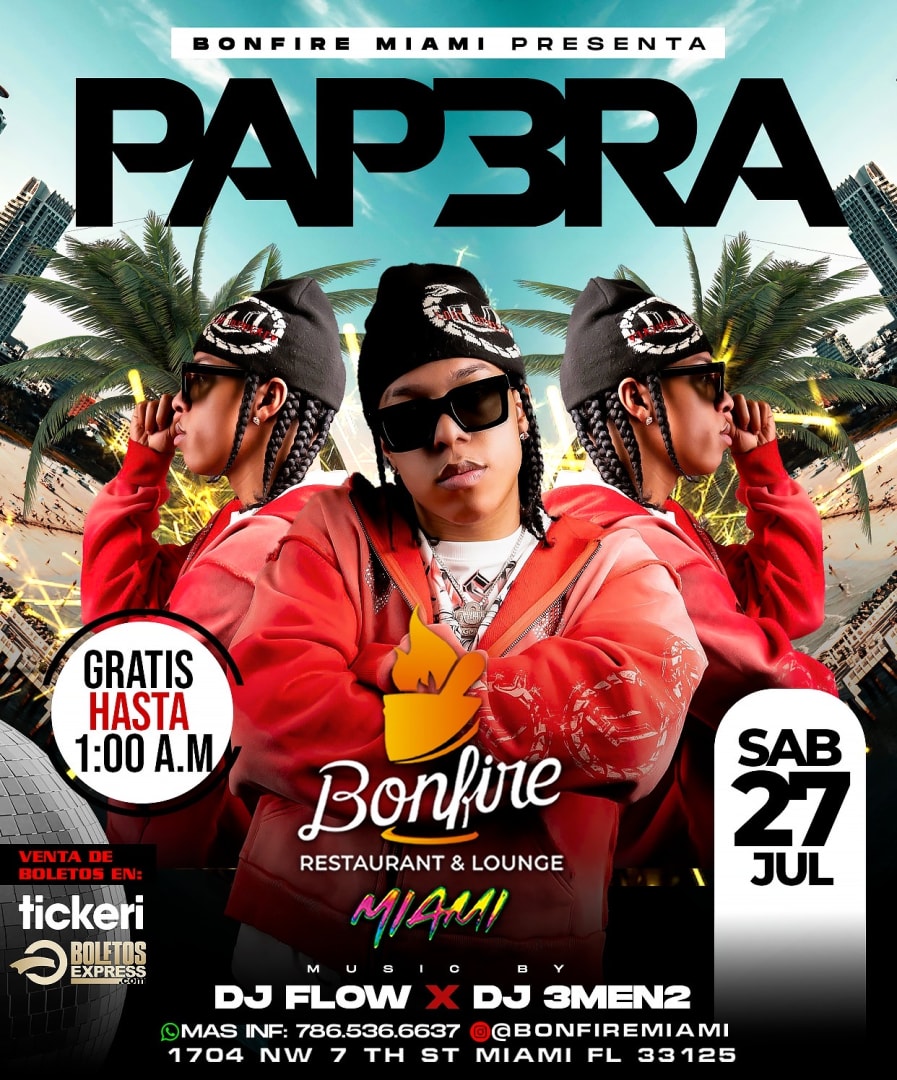 PAPERA Tickets | Boletos - Bonfire Miami, Miami | 2024-07-27 - Tickeri.com
