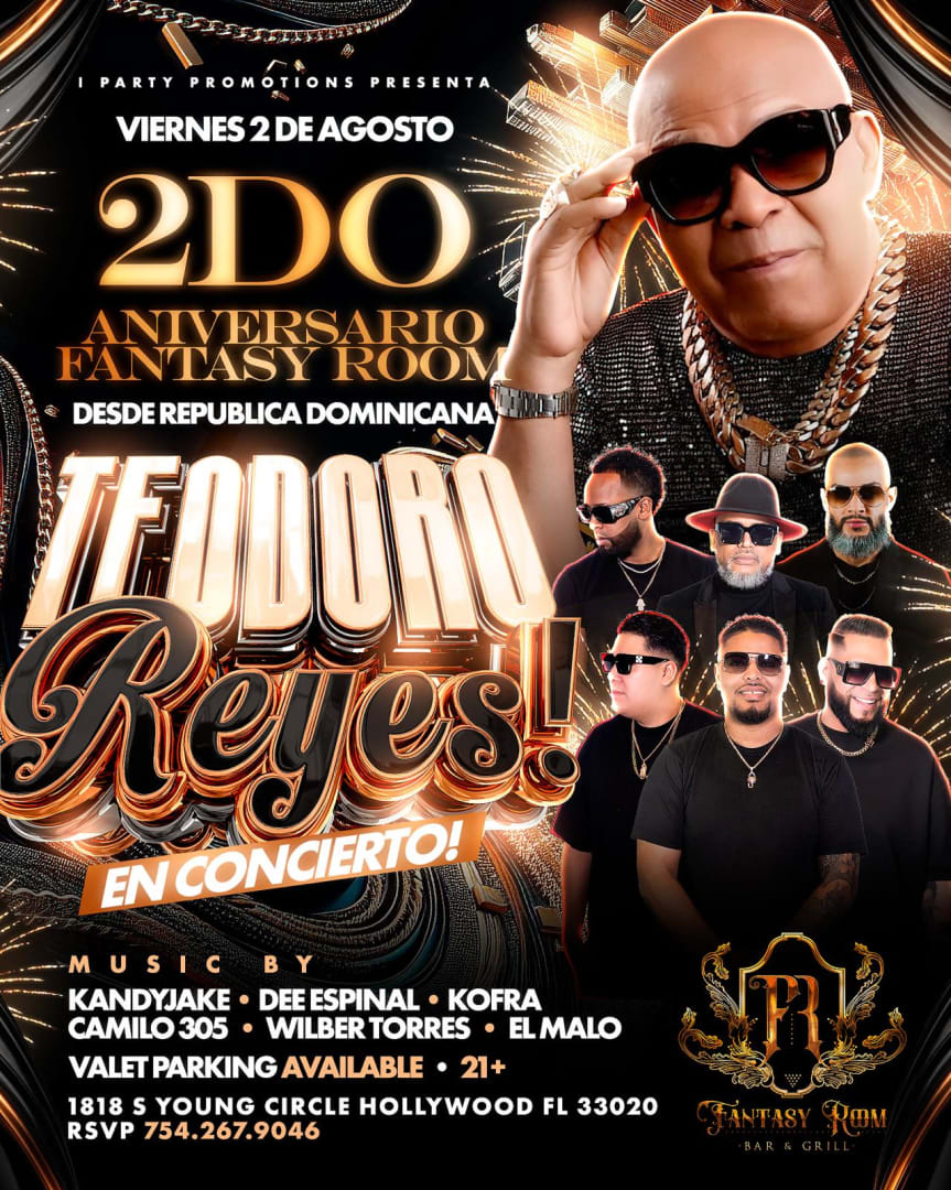 TEODORO REYES EN VIVO! FANTASY ROOM! DOWNTOWN HOLLYWOOD FL! Tickets ...