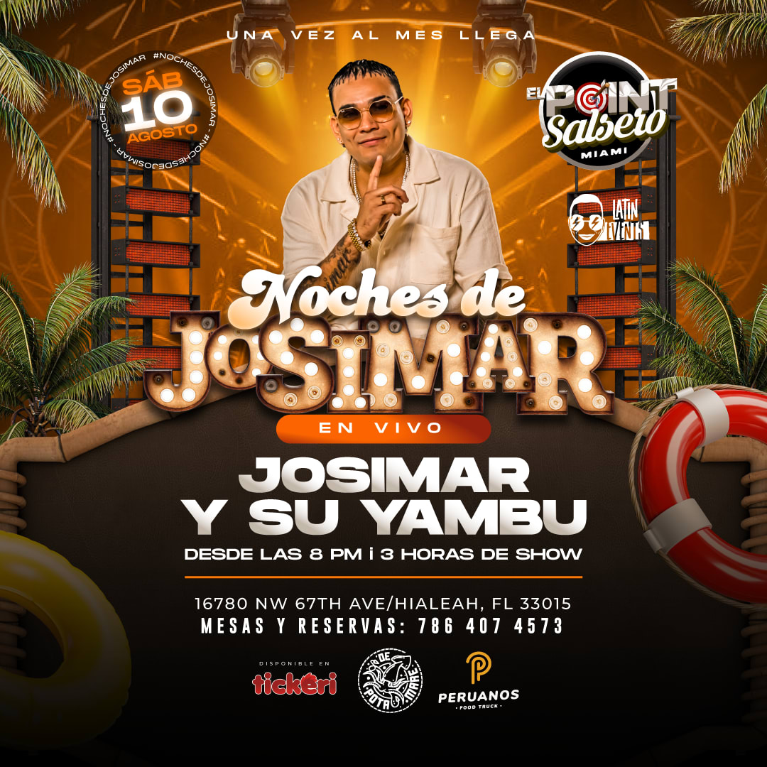 JOSIMAR Y SU YAMBU EN MIAMI Tickets | Boletos - El POINT, Hialeah ...