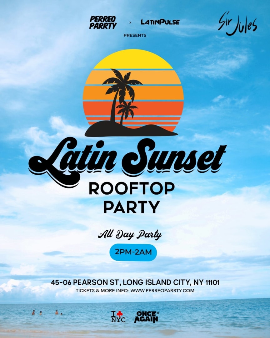 Latin Sunset Rooftop Party at Sir Jules NYC in Long Island City Tickets ...