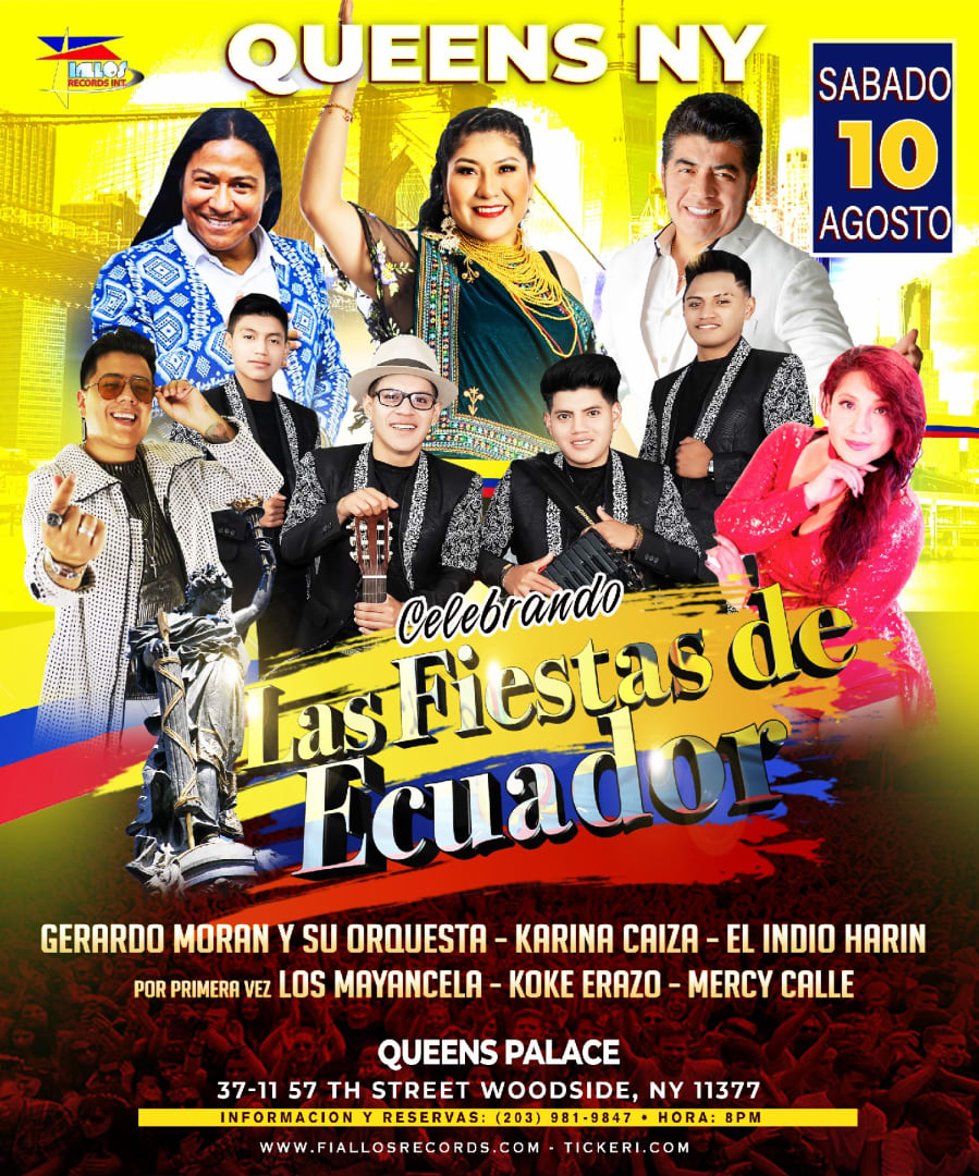 QUEENS 10 DE AGOSTO - KARINA CAIZA-GERARDO MORAN Y SU ORQUESTA-LOS ...