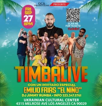Timbalive / invitado especial Emilio Frias El Niño Tickets | Boletos ...
