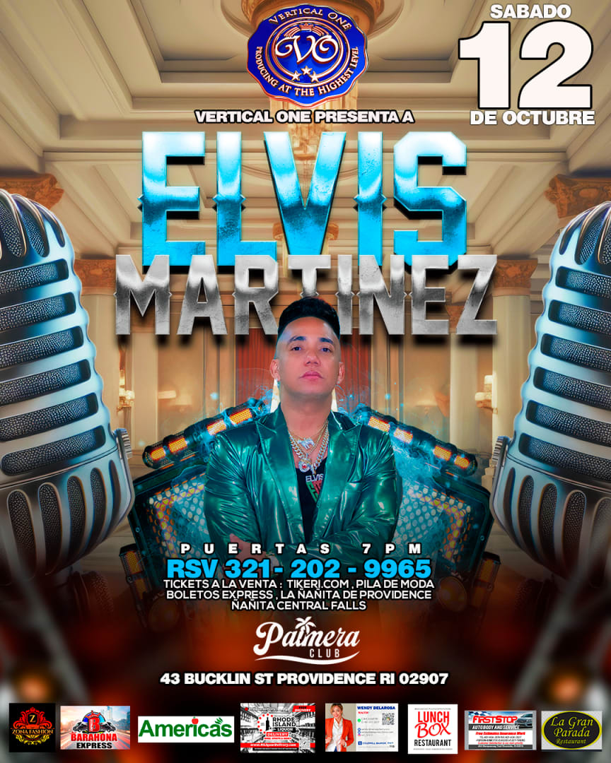 Elvis Martinez providence in Providence - Tickets 2024-10-12 | LA ...