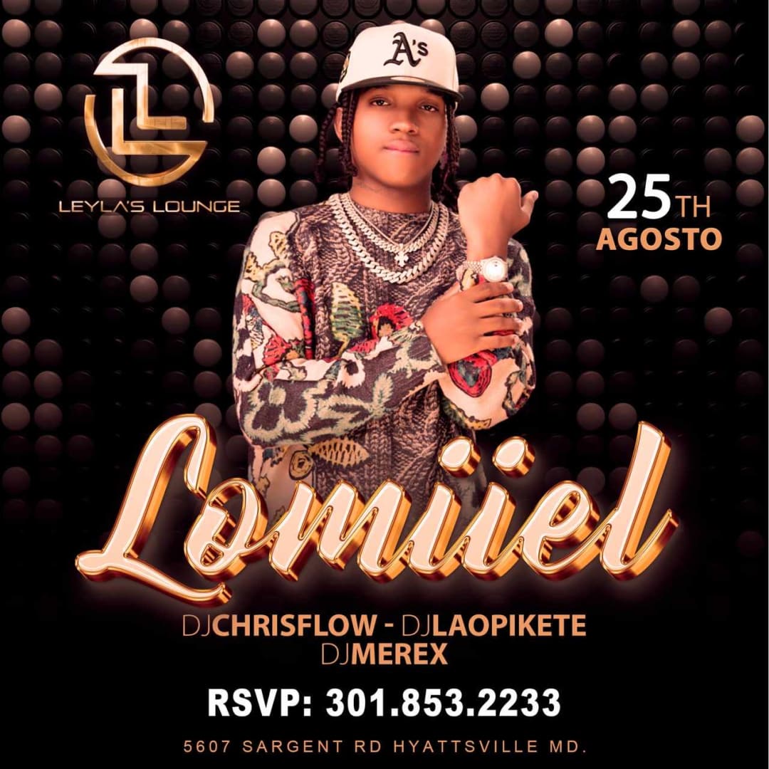 LOMIIEL in Chillum - Tickets 2024-08-25 | Leyla's Restaurant & Lounge