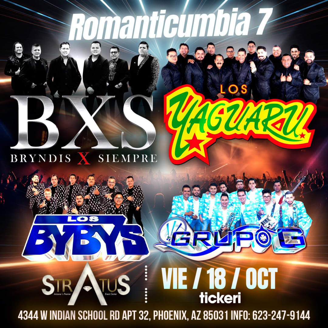 BXS BRYNDIS X SIEMPRE , LOS YAGUARU , LOS BYBYS EN PHOENIX Tickets ...