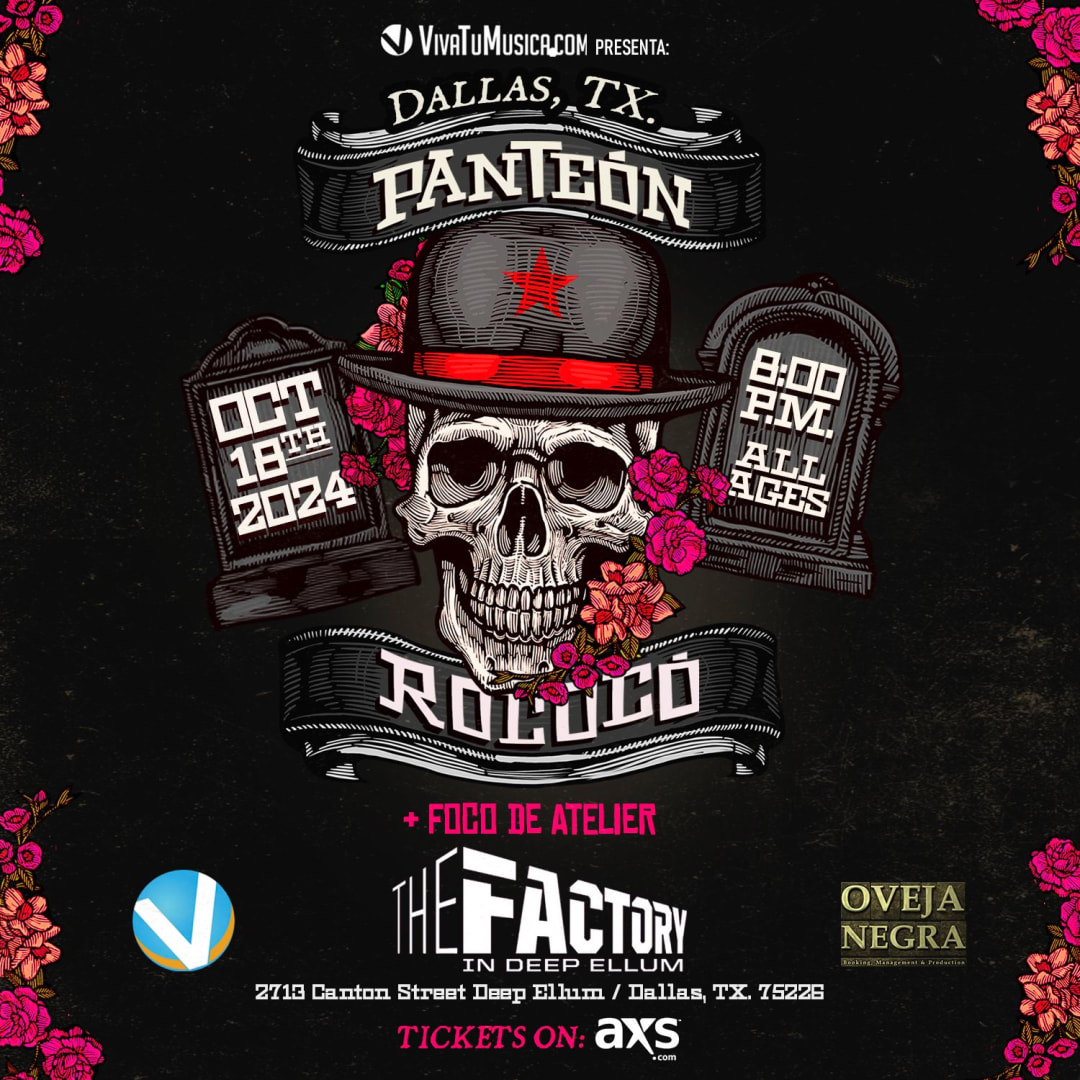 PANTEON ROCOCO - Dallas Tickets | Boletos - THE FACTORY , Dallas | 2024 ...