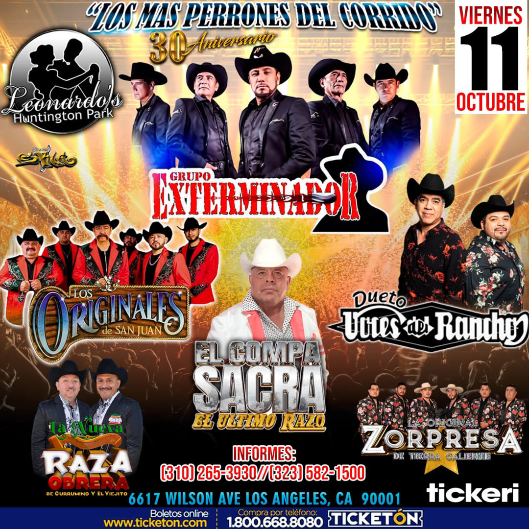 GRUPO EXTERMINADOR , LOS ORIGINALES DE SAN JUAN , EL COMPA SACRA ...