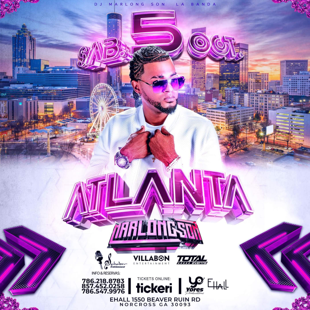 MARLONG SON EN VIVO ! Tickets | Boletos - Ehall Atlanta, Norcross ...