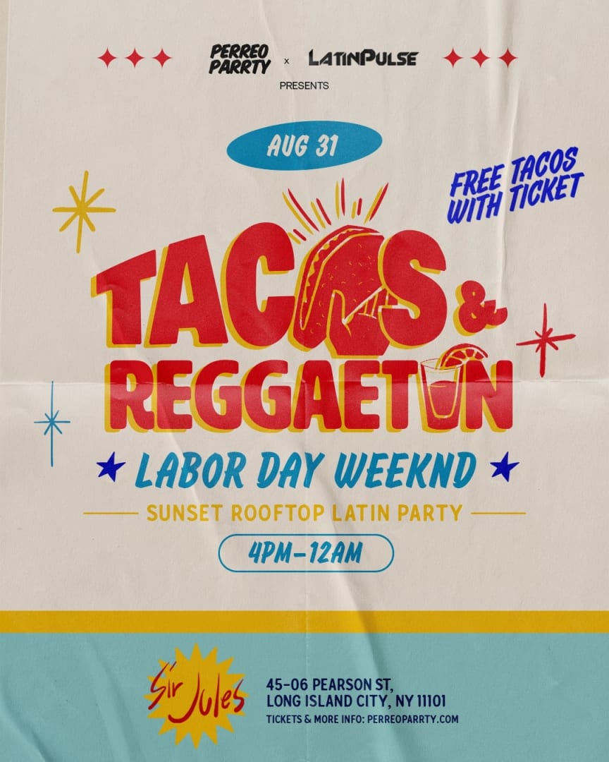 Tacos & Reggaeton - Sunset Latin Party at Sir Jules NYC Rooftop Tickets ...
