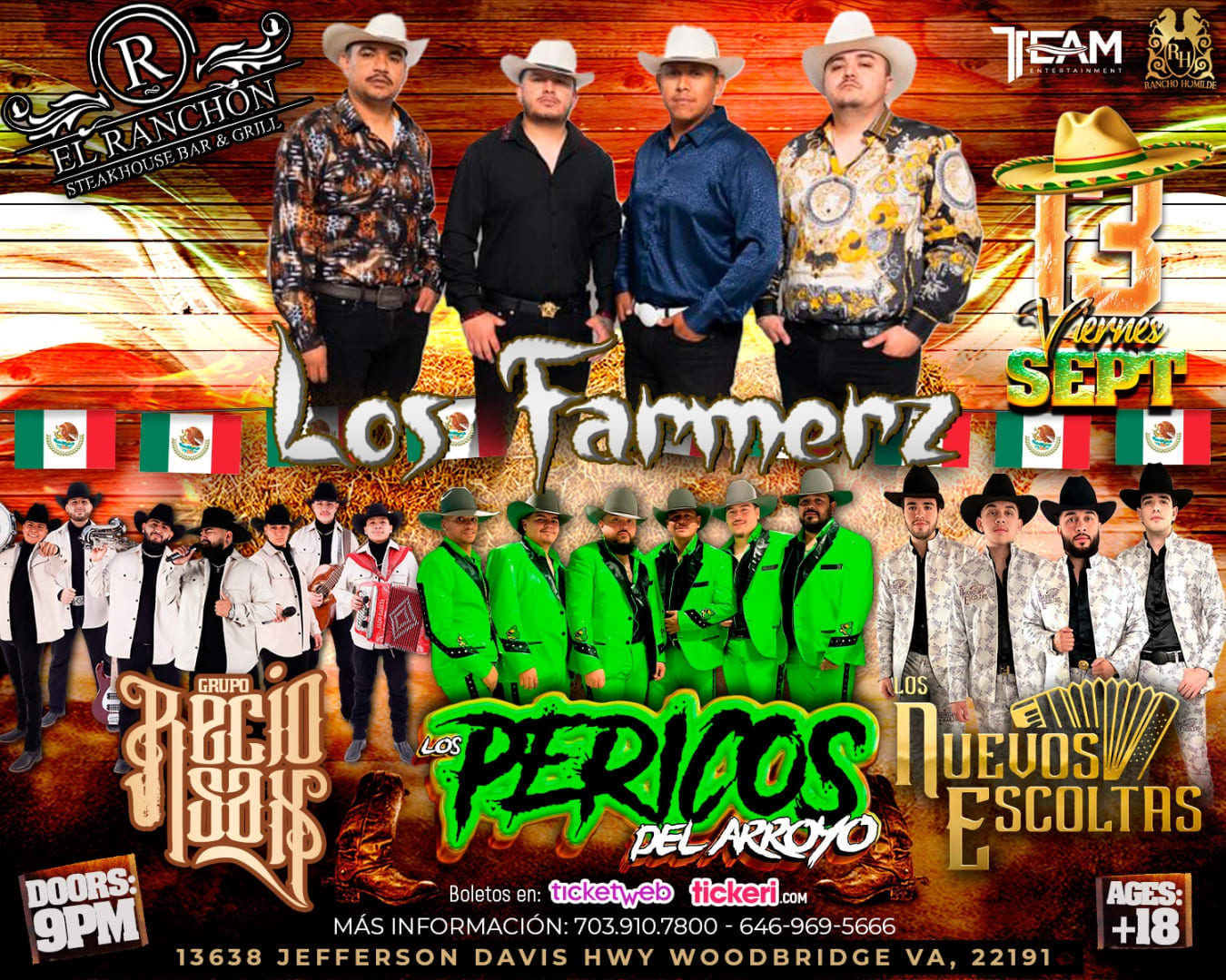 Los Farmez, Los Pericos Del Arroyo Tickets | Boletos - El Ranchon ...