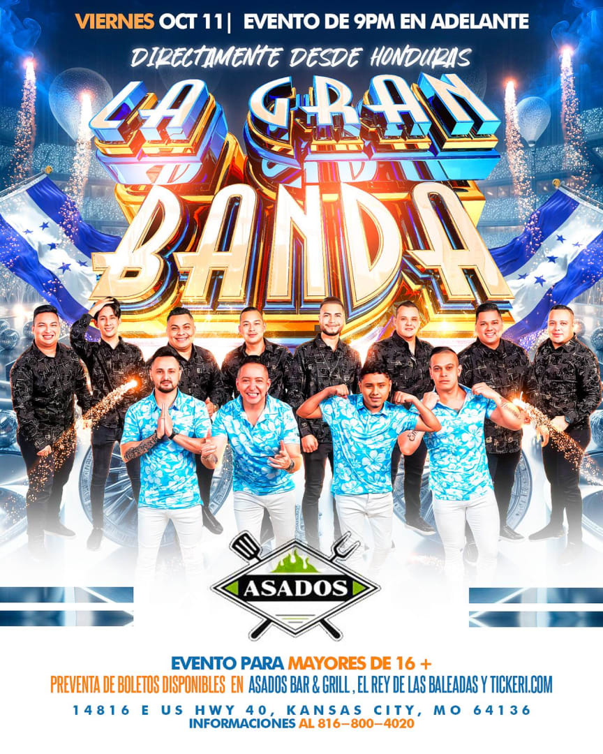 La Gran Banda De Honduras in Kansas City - Tickets 2024-10-11 | ASADOS ...