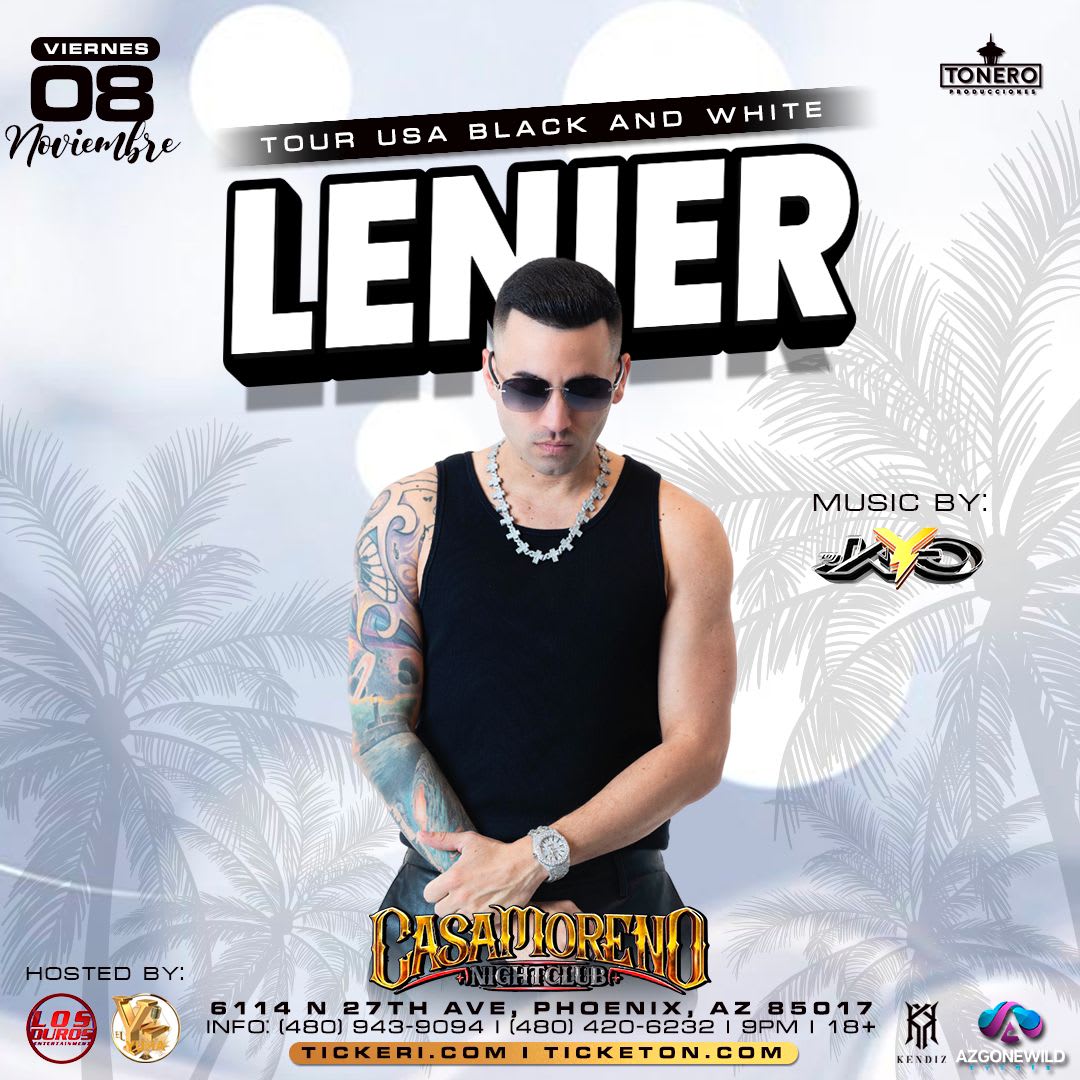 LENIER EN PHOENIX Tickets | Boletos - Casa Moreno, Phoenix | 2024-11-08 ...