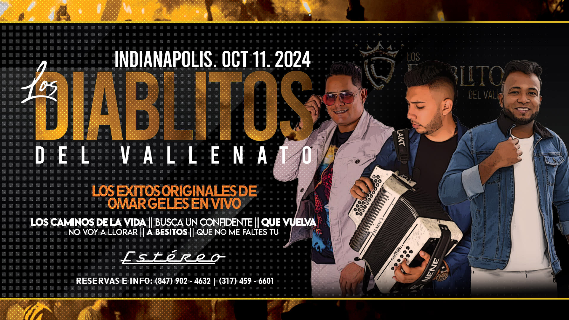 Los Diablitos Del Vallenato Tickets | Boletos - Estereo Nightclub ...