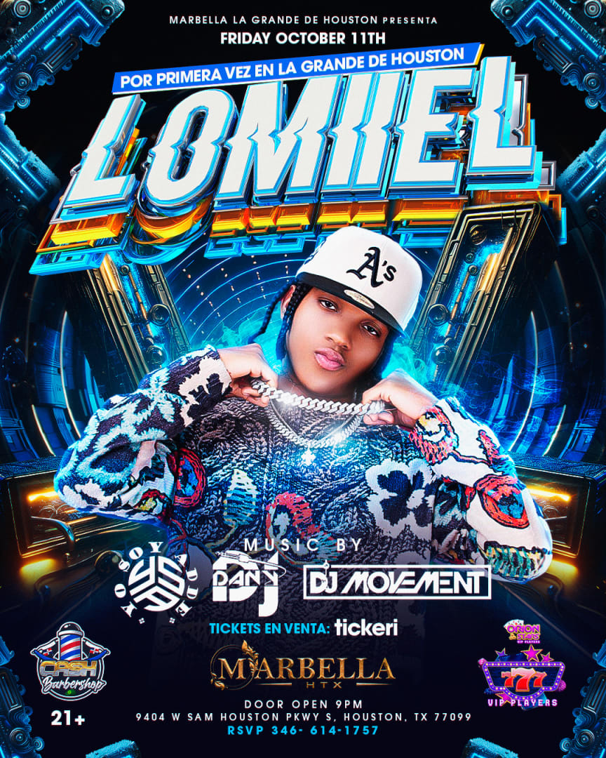 LOMIIEL Tickets | Boletos - Marbella.htx, Houston | 2024-10-11 ...