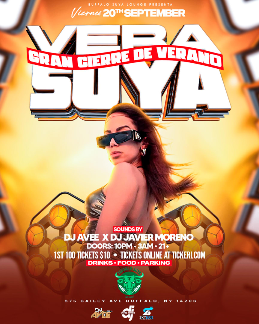 VERA-SUYA • EL GRAN CIERRE DE VERANO in Buffalo - Tickets 2024-09-20 ...