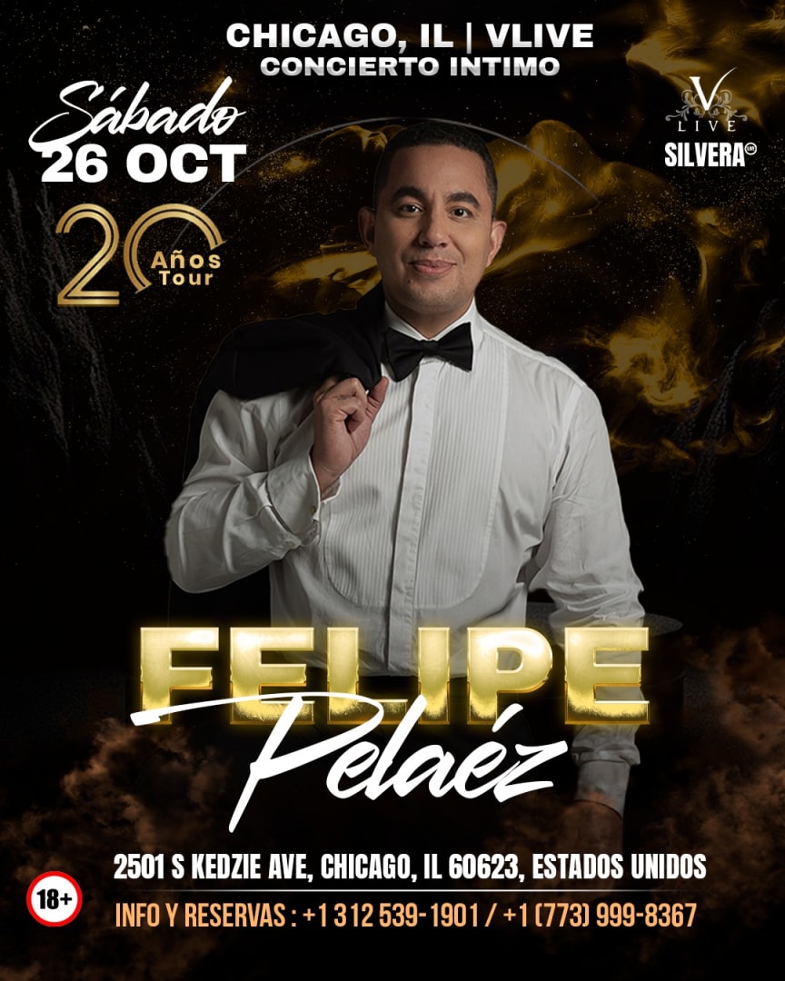 FELIPE PELAEZ "20 AÑOS TOUR" CONCIERTO INTIMO Tickets Boletos at V Live ...