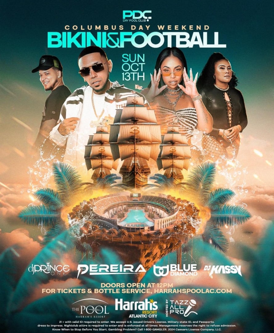Columbus Day Weekend Bikini & Football Pool Party At The Pool Harrah's ...