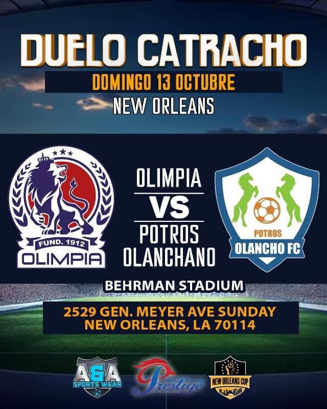 DUELO CATRACHO OLIMPIA VS POTROS OLANCHO Tickets | Boletos - Behrman ...