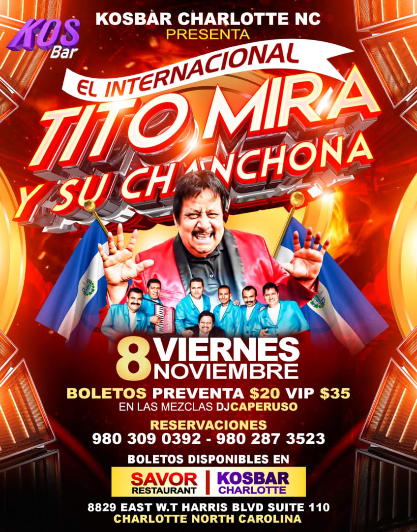 EL INTERNACIONAL TITO MIRA Y SU CHANCHONA Tickets | Boletos - Kosbar ...