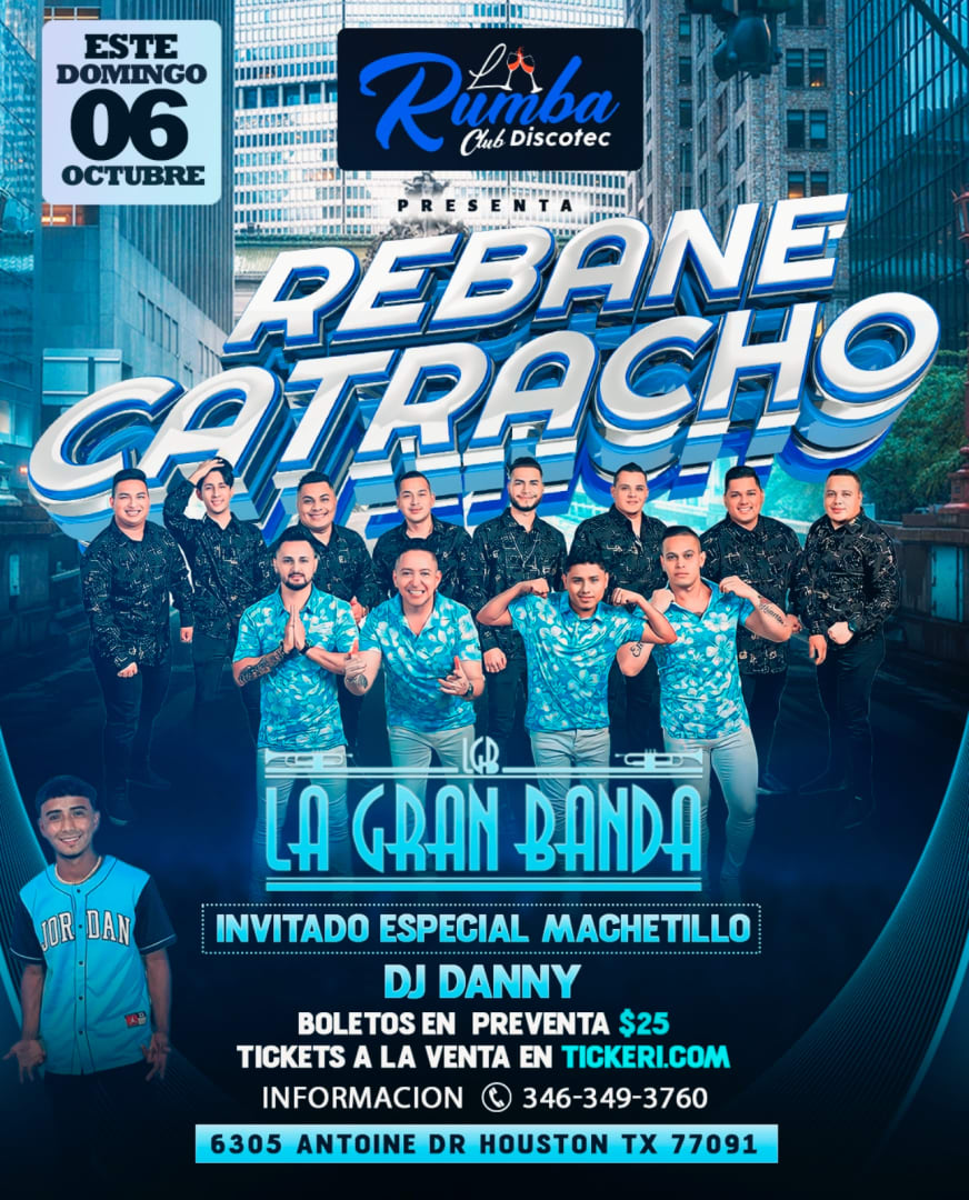 La Gran Banda en La Rumba Club Houston TX Tickets | Boletos - La Rumba ...