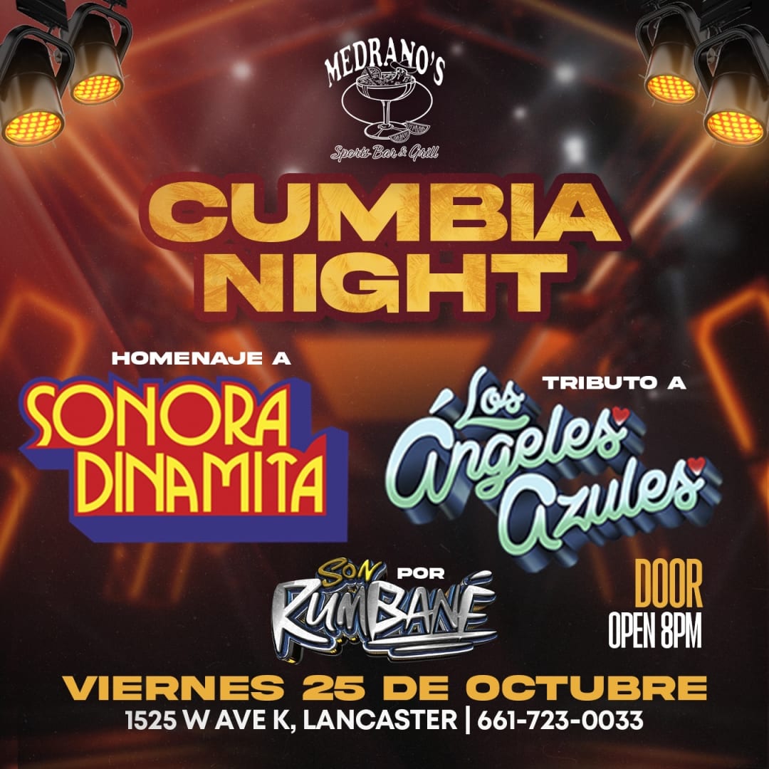 LOS ANGELES AZULES(Tributo)Y LA SONORA DINAMITA en MEDRANOS Tickets ...