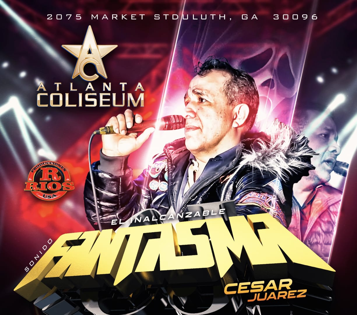 Cesar Juárez Sonido fantasma Tickets Boletos at Atlanta Coliseum ...