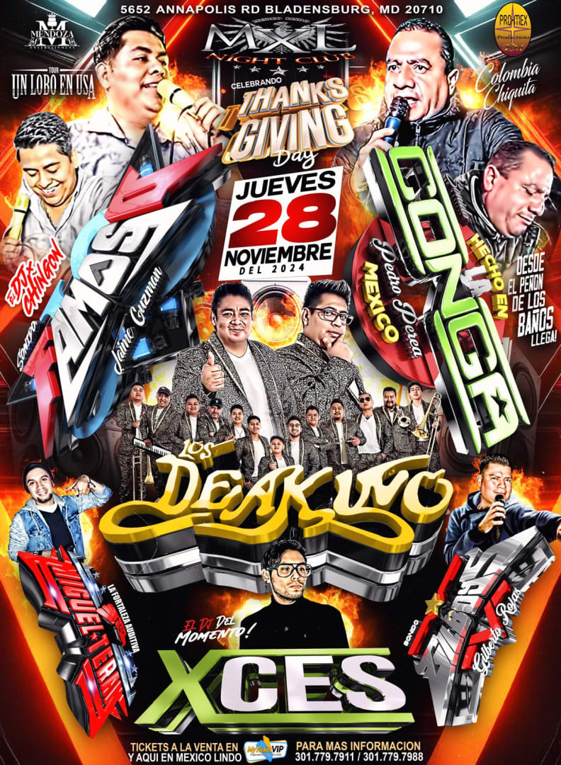 SONIDO LA CONGA DJ XCES Y MAS Tickets | Boletos - MXL Nightclub ...