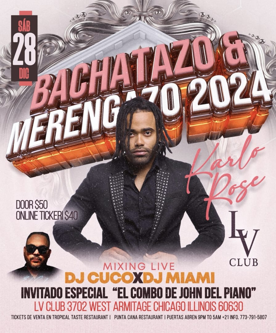 Bachatazo Merengazo 2024 Tickets | Boletos - LV Club, chicago | 2024-12 ...