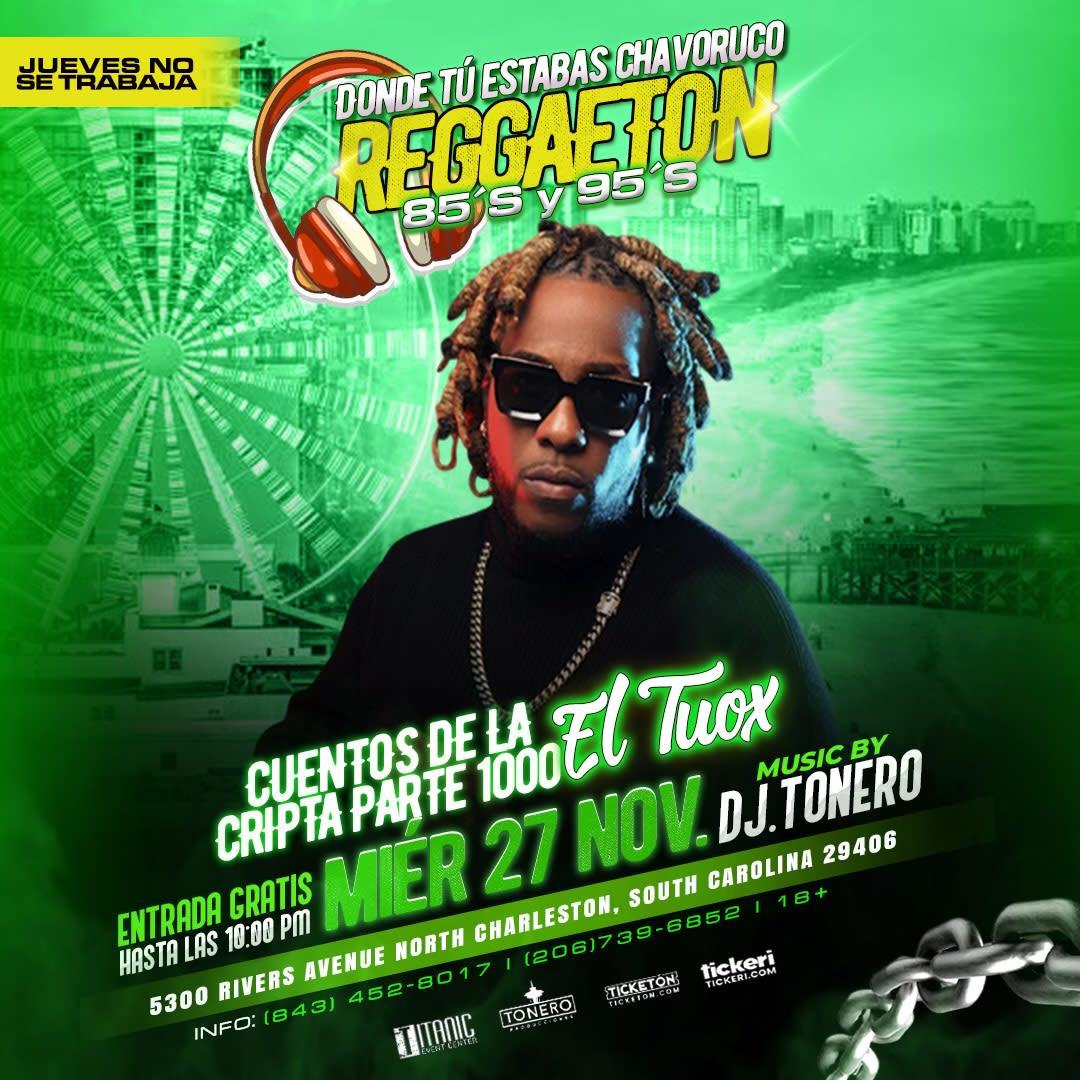 REGGAETON 85's Y 95' CUENTOS DE LA CRIPTA PARTE 1000 EL TUOX EN NORTH ...