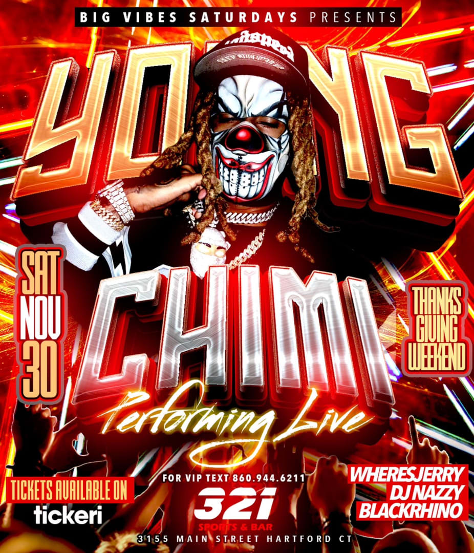 Young Chimi Tickets | Boletos - 321 HALL, Hartford | 2024-11-30 ...