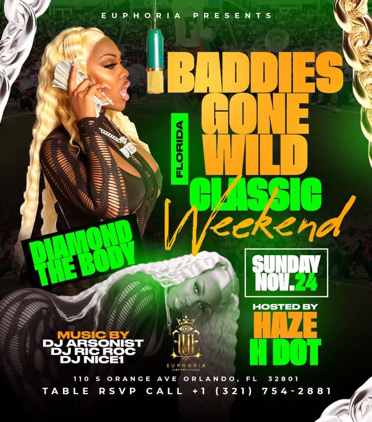 BADDIES GONE WILD CLASSIC WEEKEND FEATURING DIAMOND THE BODY Tickets ...