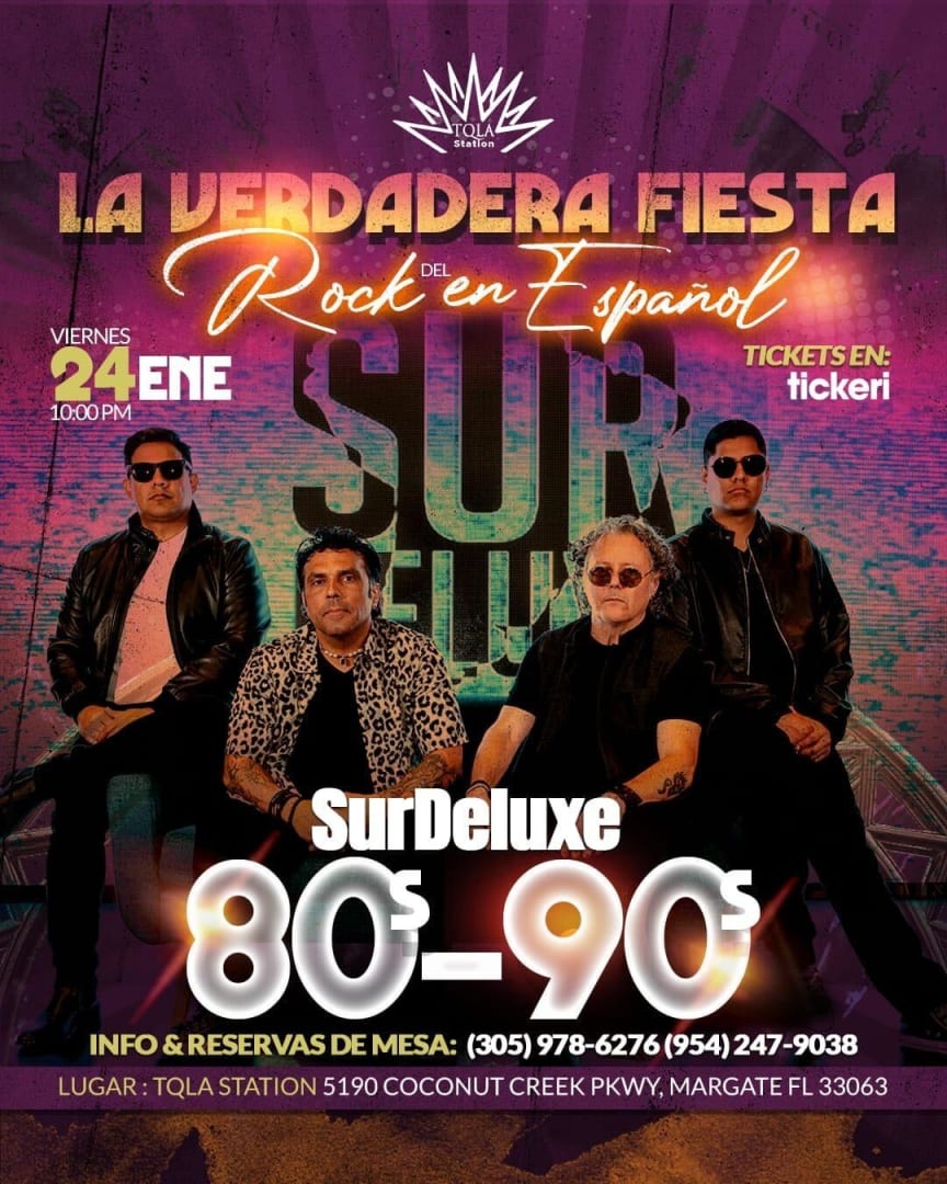 LA VERDADERA FIESTA DEL ROCK EN ESPAÑOL in Margate - Tickets 2025-01-24 ...