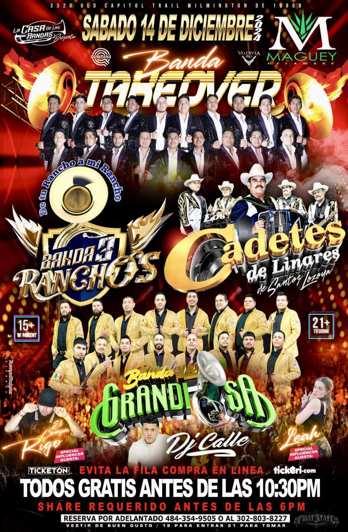 BANDA 3 RANCHOS LOS CADETES Y BANDAS LA GRANDIOSA BANDA TAKEOVER ...