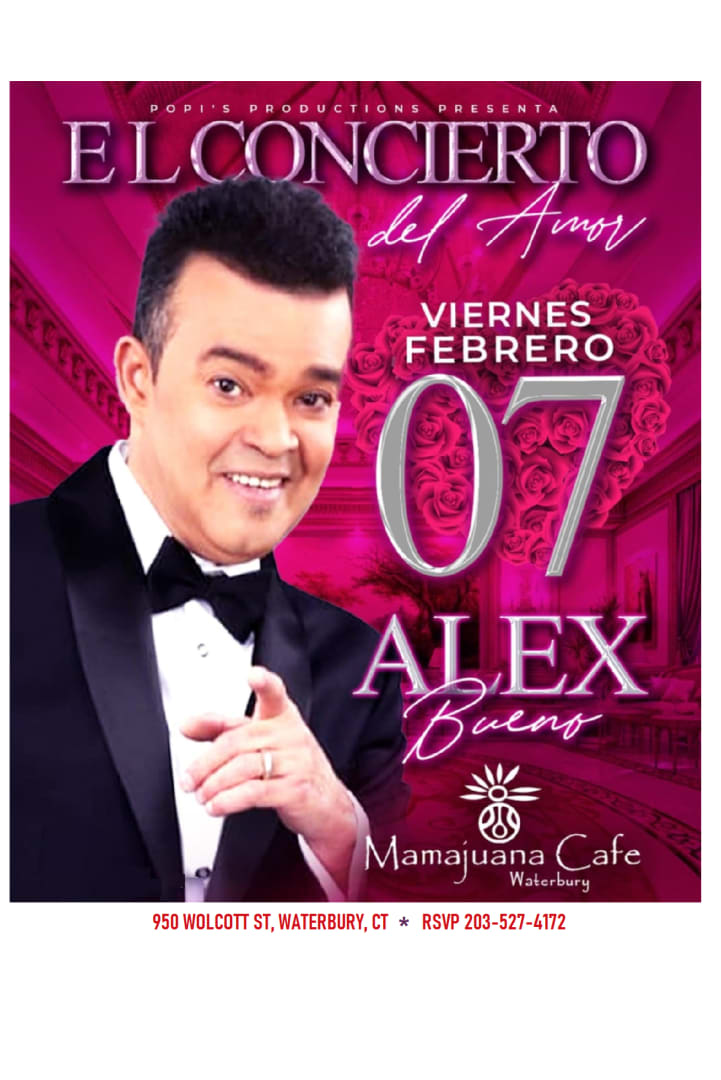 ALEX BUENO EN VIVO EN WATERBURY Tickets | Boletos - Mamajuana cafe ...