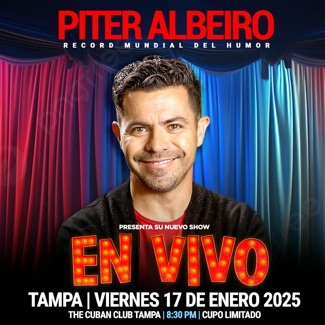 PITER ALBEIRO “ EN VIVO” Tickets | Boletos - The Cuban Club, Tampa ...