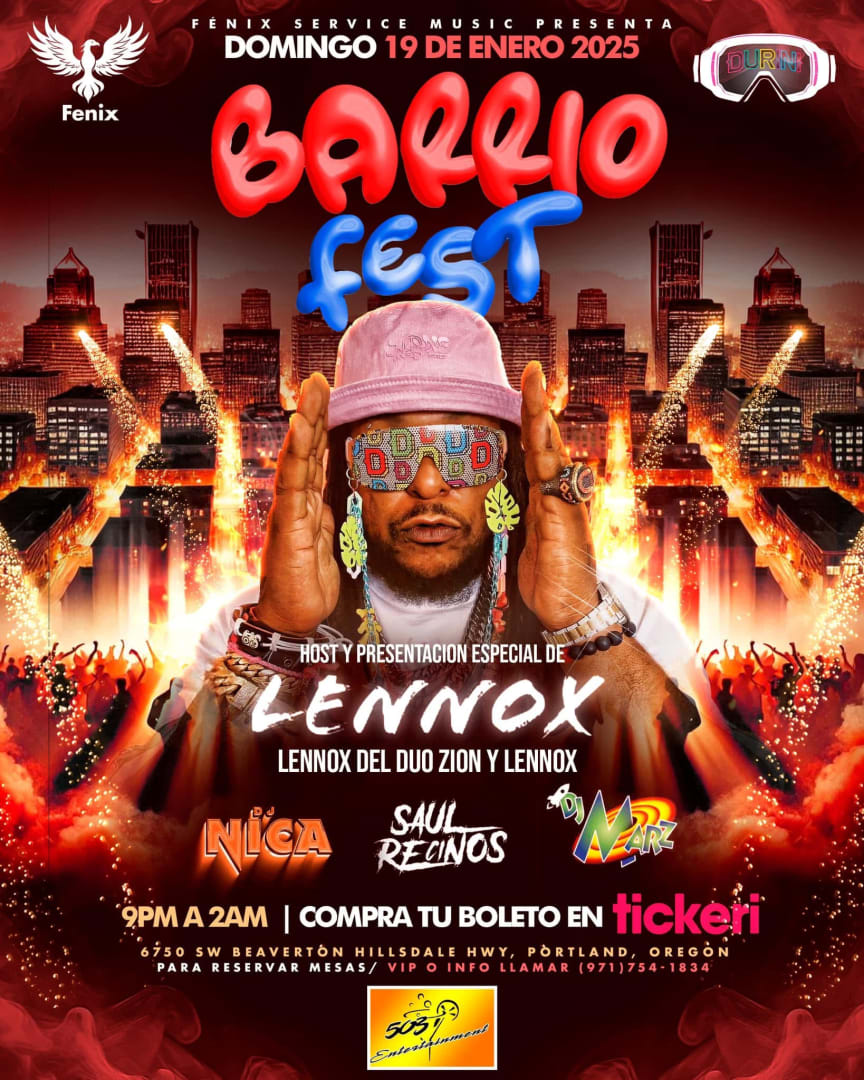 Fenix Service Music Presenta: Barrio Fest feat. Lennox Envivo! in ...
