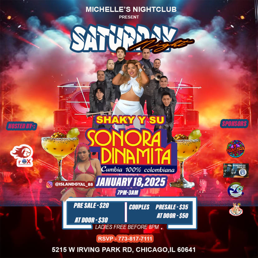 Sonora Dinamita Tickets | Boletos - Michella Terrace Banquet Rooms ...