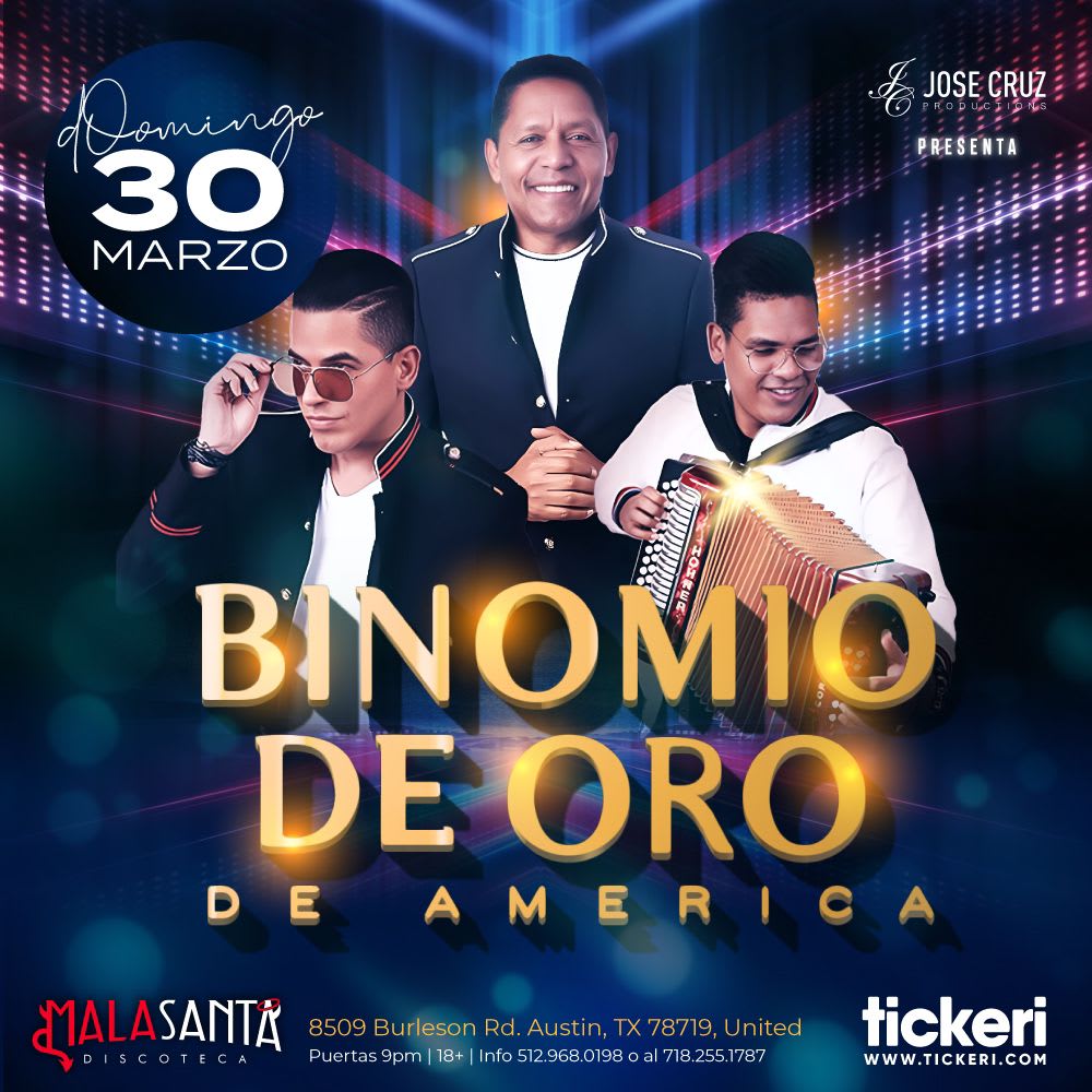 BINOMIO DE ORO EN AUSTIN Tickets | Boletos - Mala Santa, Austin | 2025 ...