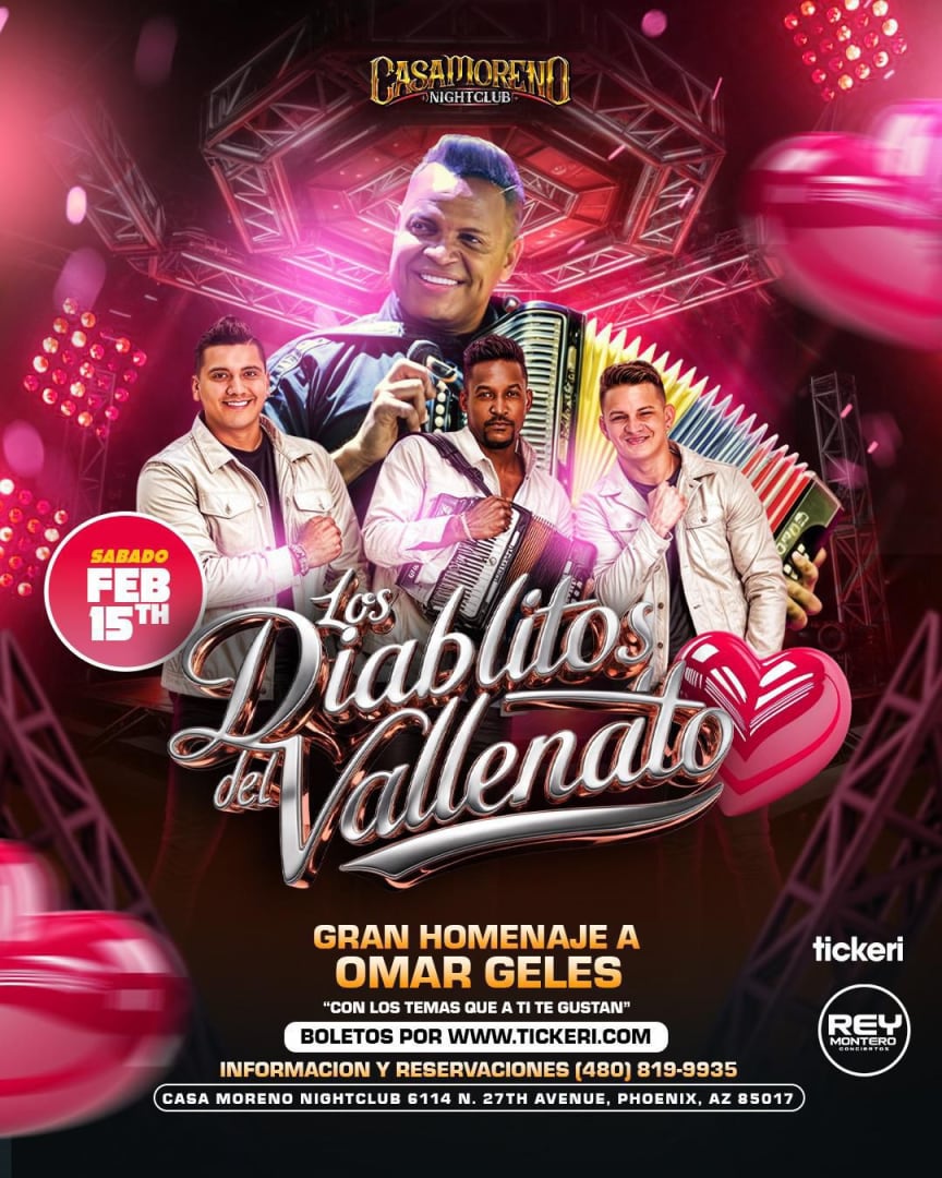 LOS DIABLITOS DEL VALLENATO EN PHOENIX in Phoenix - Tickets 2025-02-15 ...