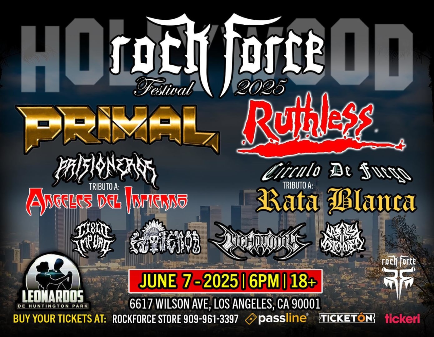 ROCK FORCE FESTIVAL 2025 in Los Angeles - Tickets 2025-06-07 ...